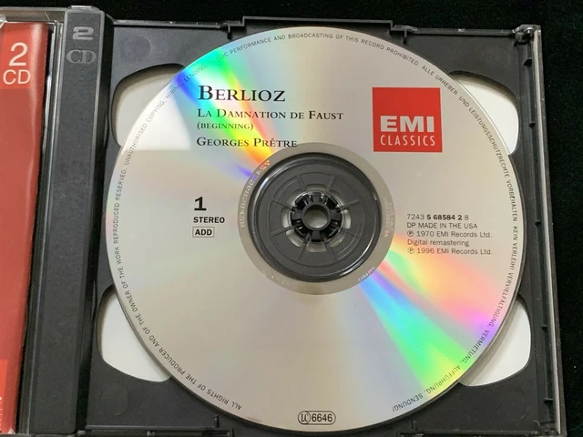 BERLIOZ VERDAMMNIS DES Faust, Tod der Kleopatra - PRETRE, Gedda, Bäcker - EMI 2CD EUR 4,39 ...