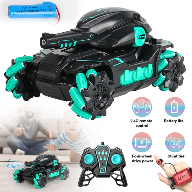 4WD RC CARS Gesture Sensing RC Tank Rc Stunt Car Shooting Water Bullet ...