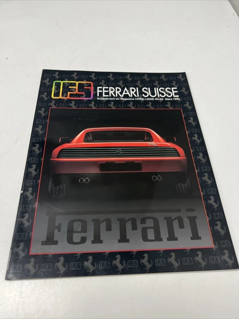 VINTAGE SALES BROCHURE Magazine Ferrari Suisse Ifs Sports Car Mancave ...
