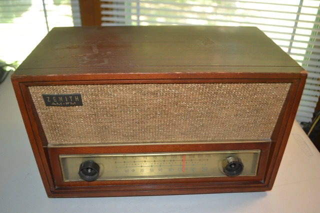 VINTAGE 1950S ZENITH Model C730 AM/FM Tube Radio $130.87 - PicClick AU