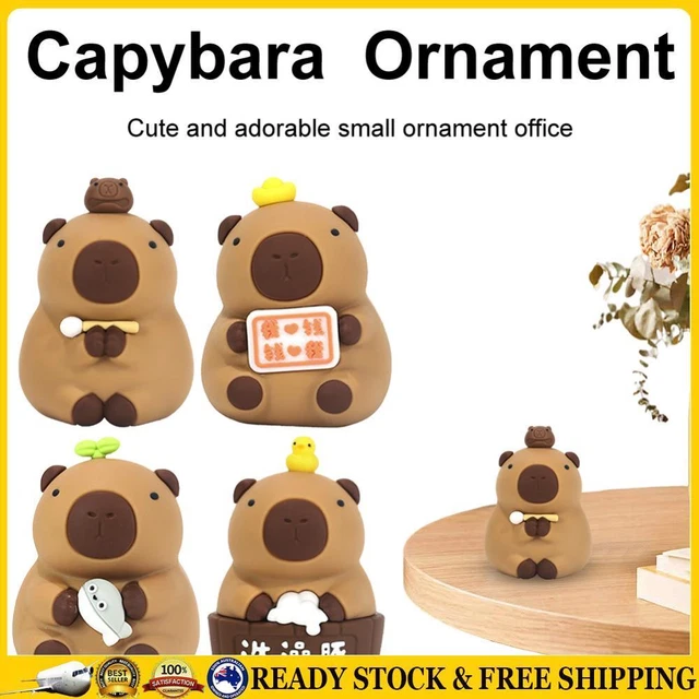 CUTE CAPYBARA STATUE Capybara Doll Capybara Desktop Decoration for Home ...