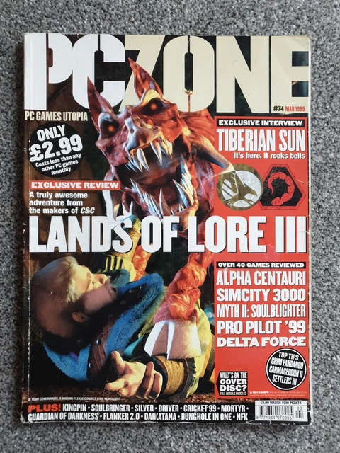 PC ZONE MAGAZINE Mar 1999 Issue 74 Lands Of Lore Simcity Delta Force ... PC ZONE MAGAZINE Mar 1999 Issue 74 Lands Of Lore Simcity Delta Force ...