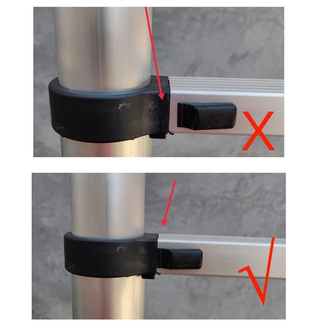 KIT DE LEVAGE pratique interrupteur d'échelle télescopique accessoire résista EUR 7,68 - PicClick FR