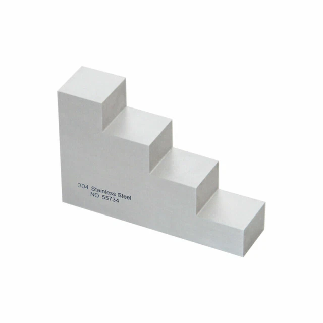 5 STEP CALIBRATION Test Block for Ultrasonic Thickness Gauge Meter NDT ...