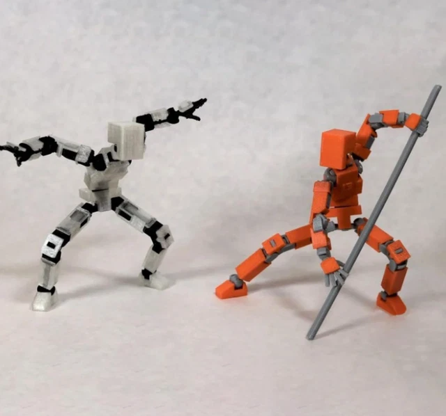 MULTI-JOINTED MOVABLE ROBOT 3D Printed Mannequin Toyslucky PVC Model ...