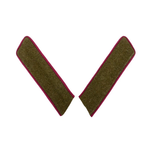 WW2 RUSSIAN 1943 Artillery Overcoat Collar Tabs - Red Piped ...