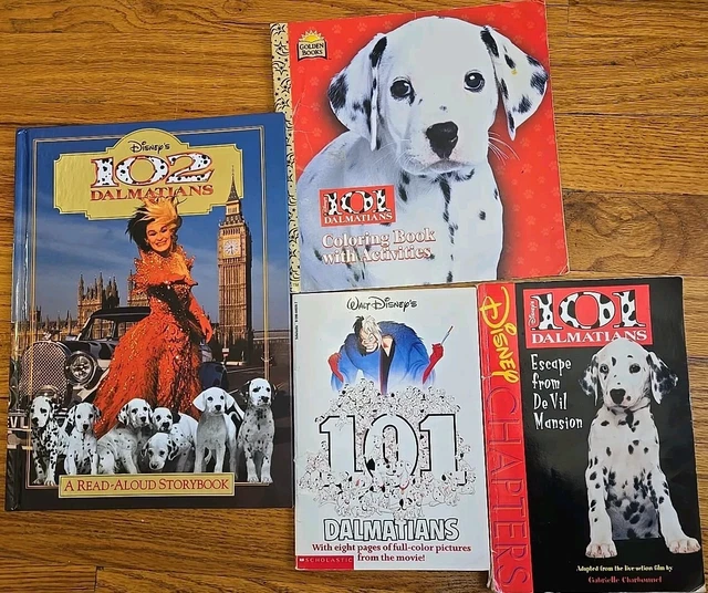 VTG 90S DISNEY 101 & 102 Dalmations Childrens Book Lot Movie ...