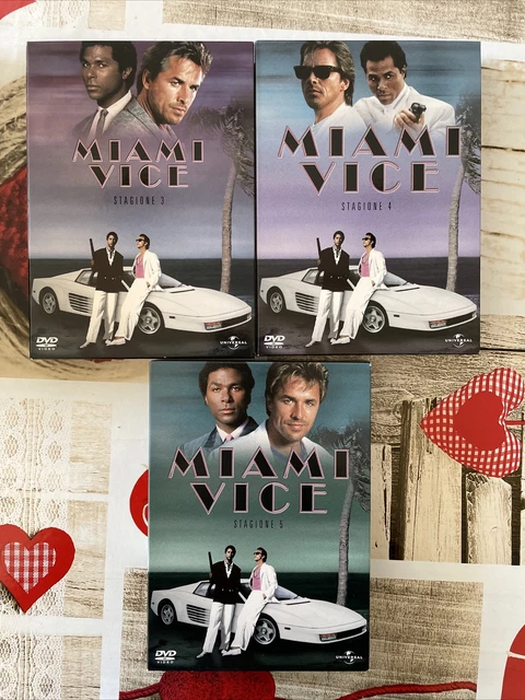 MIAMI VICE SERIE Completa 5 Box Prima Edizione Universal 32 Dvd EUR 129,00 - PicClick IT