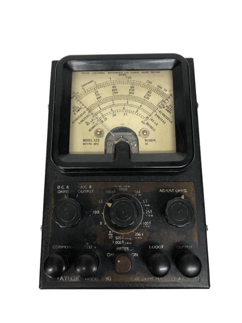 VINTAGE TAYLOR MODEL 90 (series 8) Multimeter £17.50 - PicClick UK