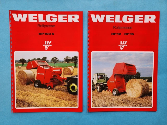 PROSPEKTE WELGER ROLLPRESSEN RP 150 S und RP 12 - RP 15 EUR 2,50 ...
