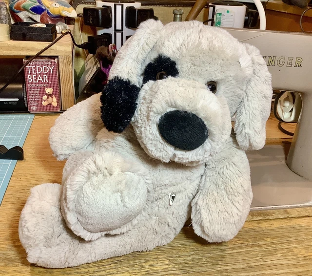 CHAD VALLEY DESIGN A Bear Cool Dudes Grey Dog Soft Plush Toy 14” Approx ...