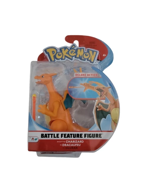 FIGURINE DE COMBAT Pokémon 4,5 pouces CHARIZARD, Action Deluxe Jazwares ...