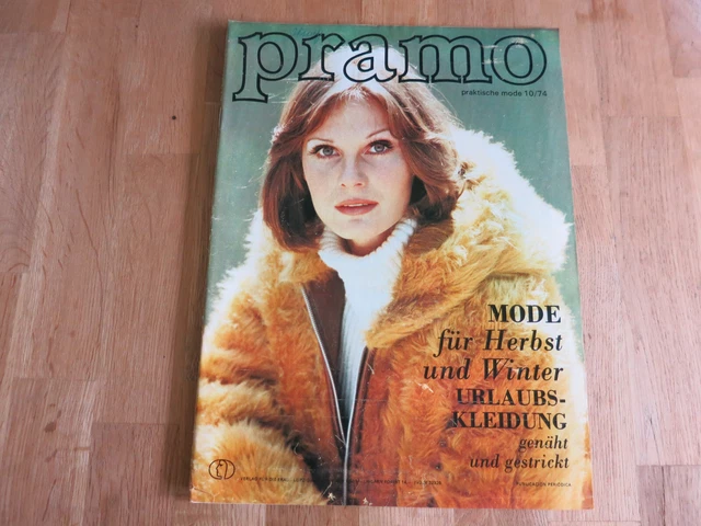 DDR PRAMO PRAKTISCHE Mode +Schnittmuster 10/1974 Mode Herbst Winter ...