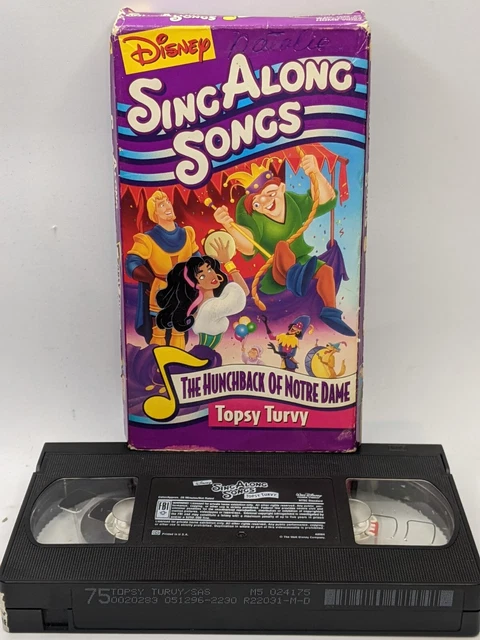 DISNEY SING-ALONG-SONGS THE Hunchback of Note Dame : Topsy Turvy (VHS ...