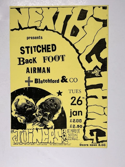 COUSU BACKFOOT FLYER Original Joiners Arms Southampton 26th Janvier ...
