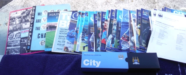 MANCHESTER CITY Fc Official Pen , Programmes Ticket Stubs And Maine ...
