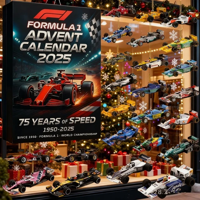 F1 FORMULA 1 2025 Christmas Advent Calendar 24 Day Blind Box F1 Diecast ...
