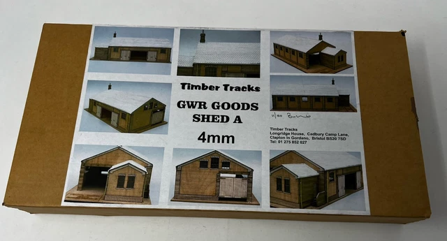 TIMBER TRACKS GWR Goods Shed A Laser Cut 4Mm Oo Gauge Brand New Sealed ...