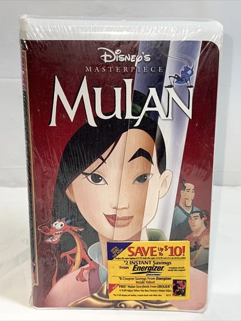 DISNEY’S MASTERPIECE MULAN (VHS) Rips On Plastic EUR 5,45 - PicClick DE