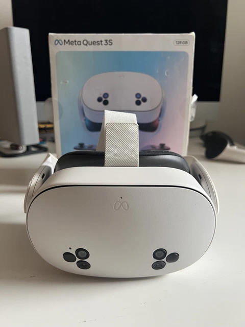 META QUEST 3S Virtual Reality Headset 128GB with Controllers And ...