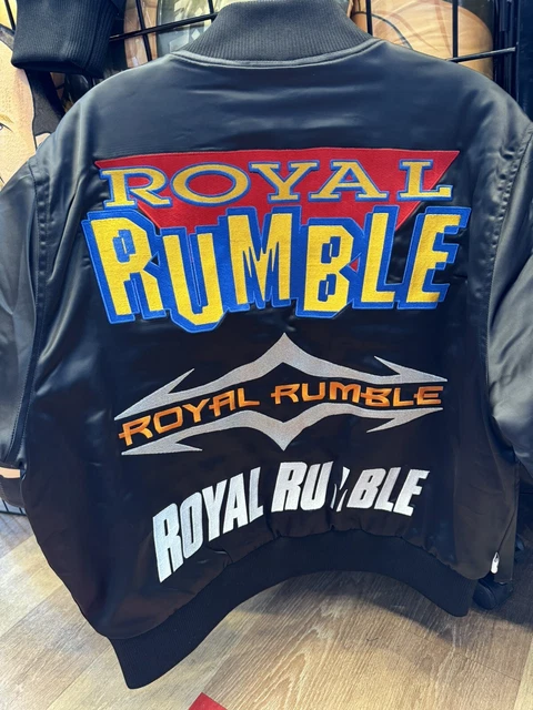 WWE ROYAL RUMBLE 2024 Chalkline Satin Jacket Tampa Bay Florida SMALL ...