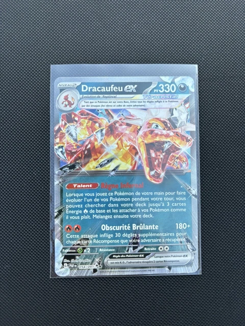 CARTE POKÉMON DRACAUFEU EX 054/091 EV4.5 destinées de paldea EUR 8,00 - PicClick FR