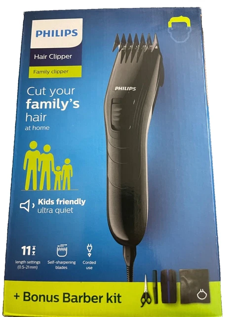 PHILIPS PROFI HAARSCHNEIDER Haarschneidemaschine QC 5115 Barber Kit NEU ...