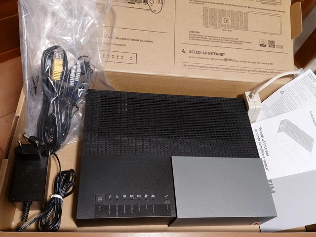 TIM HUB MODEM Router Plus Technicolor Dga4132 Wifi 2.4-5 Adsl E Fibra ...