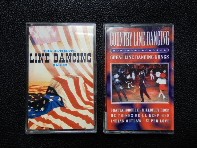 COUNTRY LINE DANCING & The Ultimate Line Dance - 2 Cassette Tape Albums ...