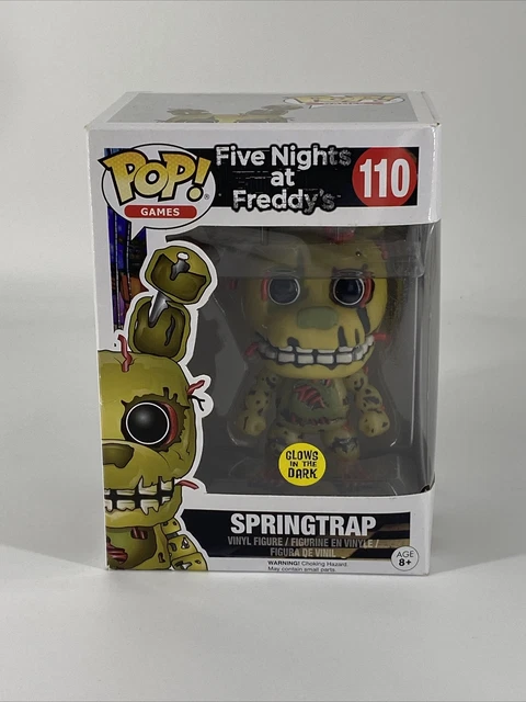 FUNKO POP FIVE Nights at Freddy’s Springtrap FNAF #110 Vinyl Figure (No ...