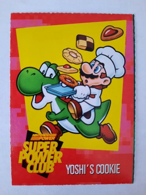 RARE NINTENDO POWER Super Power Club Yoshi's Cookie Trading Card #89 ...