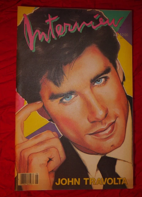 ANDY WARHOL'S INTERVIEW magazine June 1985 edition John Travolta EUR 70 ...