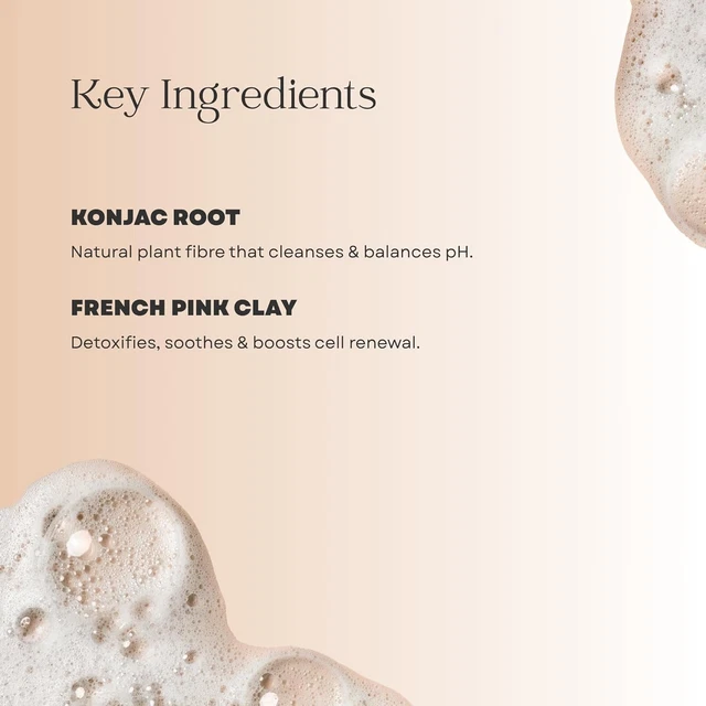 KONJAC SPONGE PINK Clay Tear Drop | 100% Pure Konjac & French Pink Clay ...