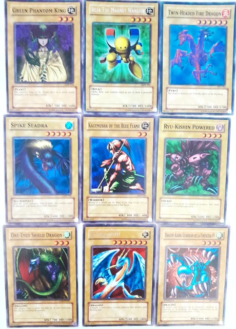 YU-GI-OH! CARDS-LOT OF 9-1st Eds.-Dragon-Pyro-Warrior-Plant-Fiend-1996 ...