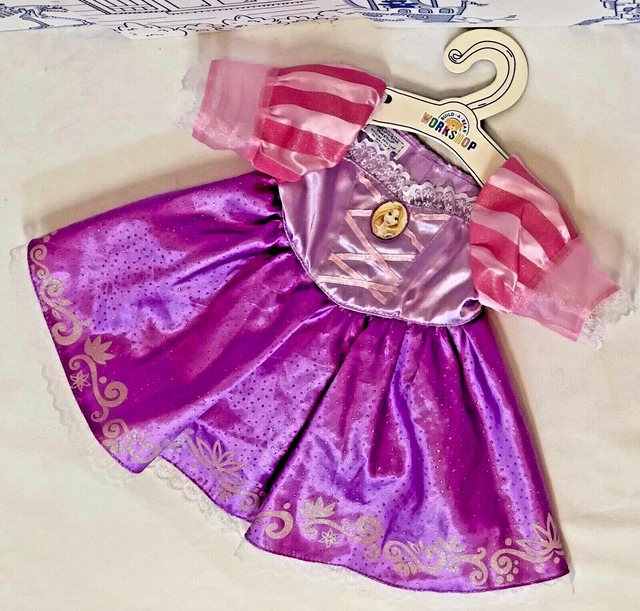 BUILD A BEAR Disney Princess Rapunzel Tangled Purple Gown Dress Teddy ...
