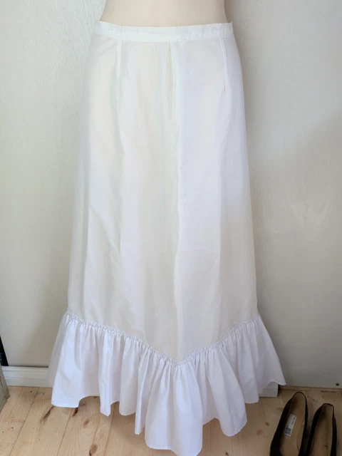 VINTAGE LONG UNDERSKIRT 13 Inch Waist 37 Inch Long Petticoat £21.50 ...