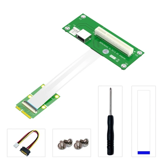 PCI-E X8 TO Mini PCIe Half mPCIe Adapter Card Cable Mini PCI-E 8X PCI-E ...