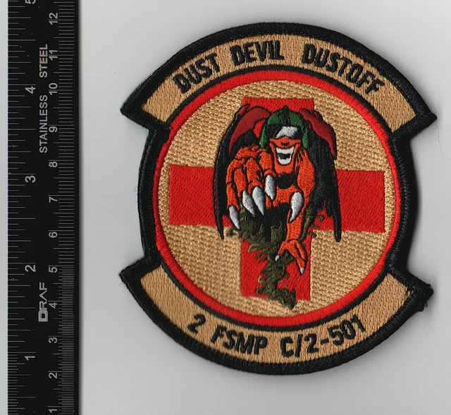 US ARMY AVIATION Patch, C CO 2-501st AVN "DUST DEVIL DUSTOFF" $10.00 ...