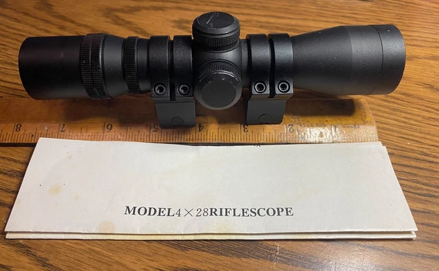 UNMARKED/UNBRANDED 14X28 COMPACT (Small) Rifle Scope.With Manual and ...