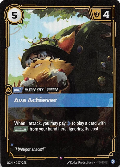 AVA ACHIEVER FOIL 107/298 Origins Riftbound League of Legends 005702 £2 ...