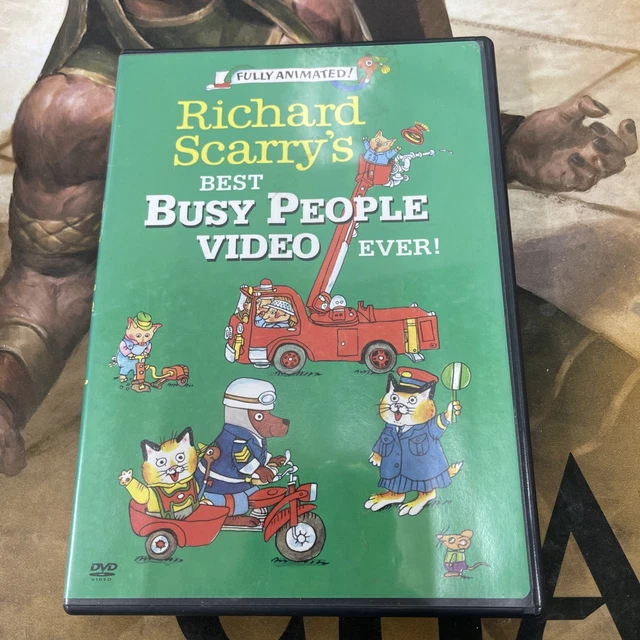 RICHARD SCARRYS BEST Busy People Video Ever (DVD, 2002) Animated Tested ...