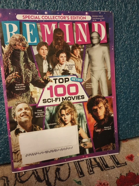 REMIND MAGAZINE JULY/AUG 2024 Top 100 Sci-Fi Movies Films $7.00 - PicClick