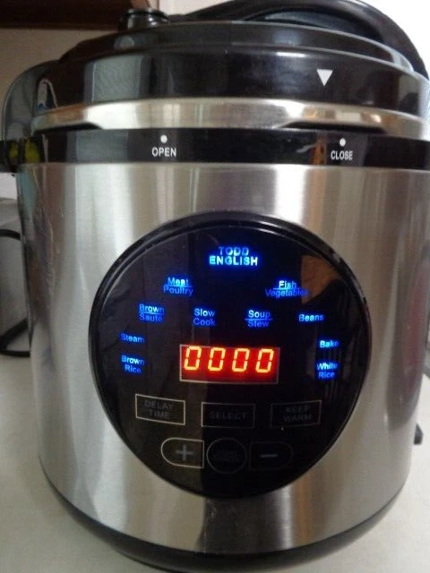 PRESSURE COOKER TODD English Model Tepc63 Touch Screen £37.72 - PicClick UK