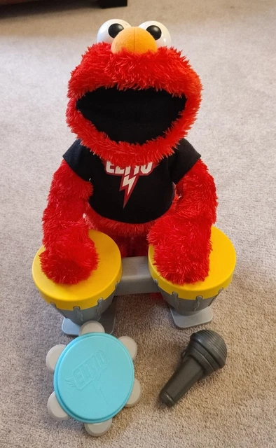 SESAME STREET LET’S Rock Elmo Talks Sings Dancing Interactive 14 ...