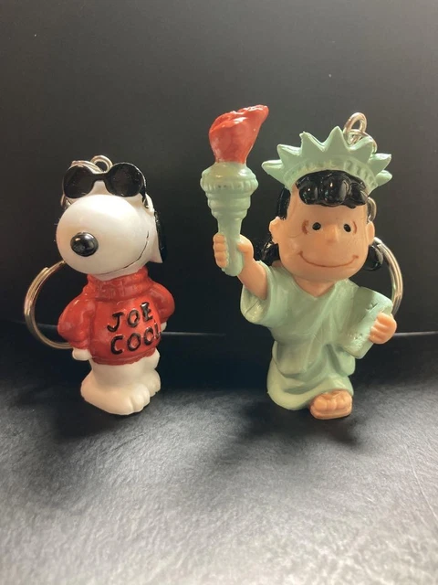 RARE JOE COOL Snoopy Statue Of Liberty Lucy Mini Figure Made In The ...