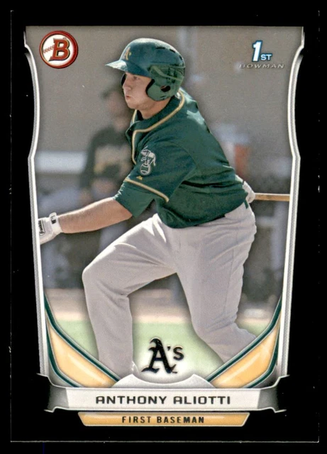 2014 BOWMAN PROSPECTS noir #BP77 Anthony Aliotti/99 EUR 5,96 - PicClick FR