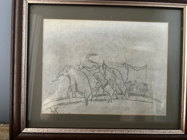 LAURA KNIGHT PENCIL On Paper Drawing Signed Circus Scene £495.00 ...