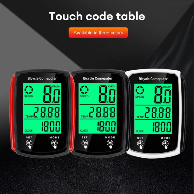 WATERPROOF DIGITAL LCD Cycle Computer Bicycle Bike Odometer Speedometer ...