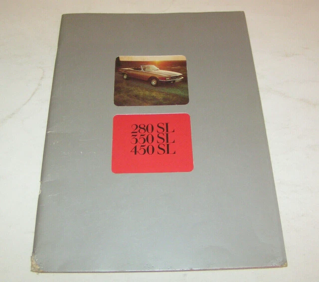 PROSPEKT / BROSCHÜRE Mercedes SL R107 - 280 SL, 350 SL, 450 SL ...