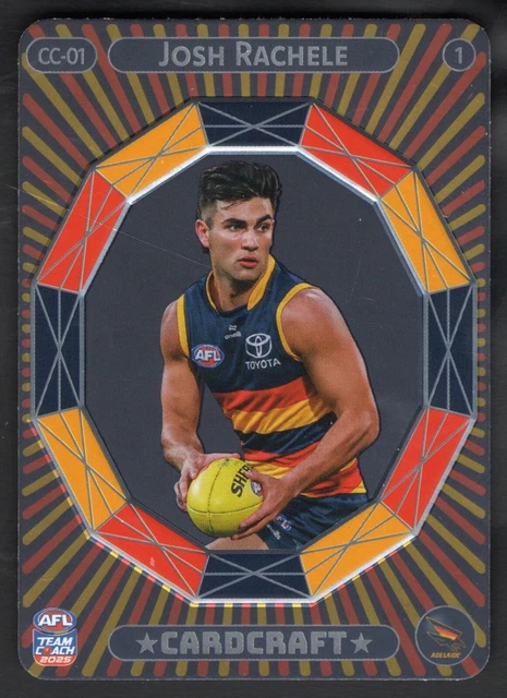 2025 AFL TEAMCOACH CARD CRAFT - CC-01 Josh RACHELE (ADELAIDE) UNUSED ...